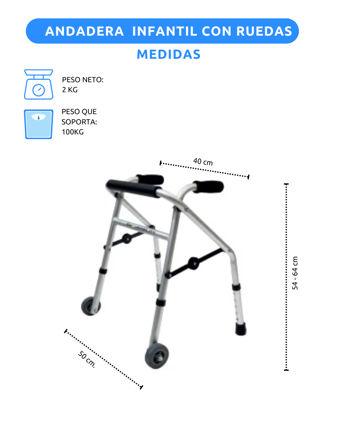 Andadera Infantil con Ruedas – Abuelo Cómodo