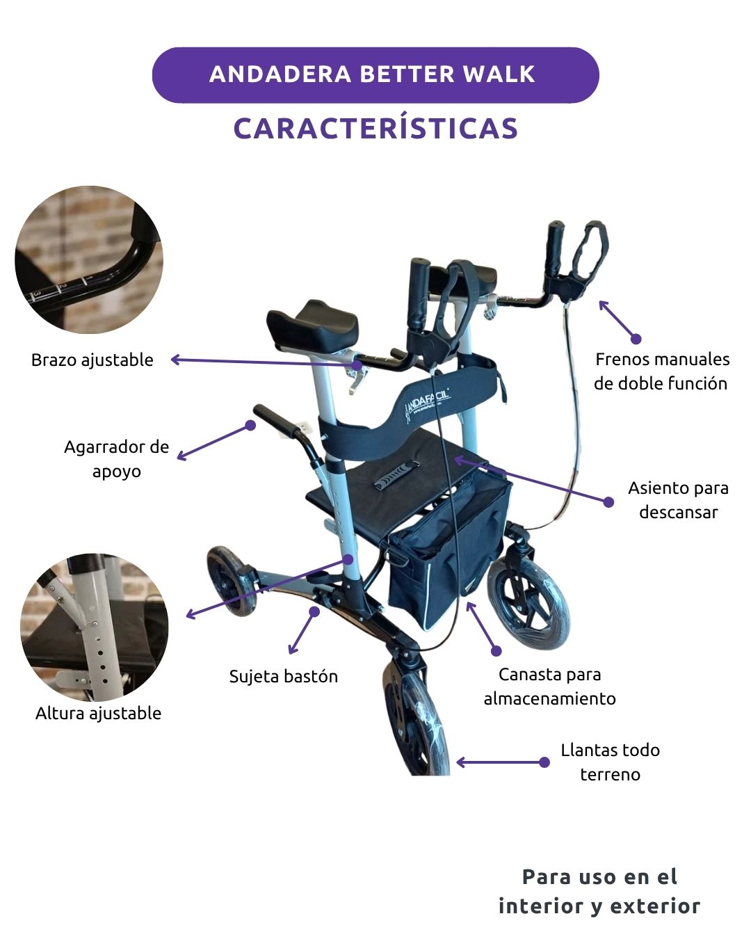 Andadera Better Walk – Abuelo Cómodo